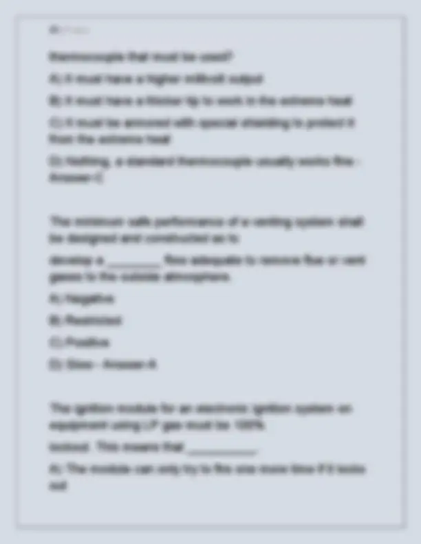 INTERNATIONAL FUEL GAS CODE 2025 FINAL EXAM AND PRACTICE EXAM QUESTIONS ...