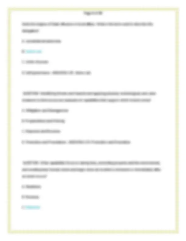 FEMA IS-230E FUNDAMENTALS OF EMERGENCY MANAGEMENT EXAM VERSION WITH ...