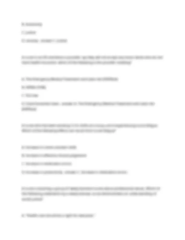 Ethical & Legal Consideration - Professional Nursing -Engagement ...