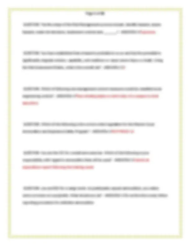 RANGE SAFETY COURSE EXAM VERSION WITH COMPLETE 280 QUESTIONS AND WELL ...