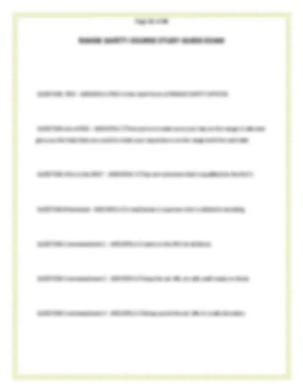 RANGE SAFETY COURSE EXAM VERSION WITH COMPLETE 280 QUESTIONS AND WELL ...