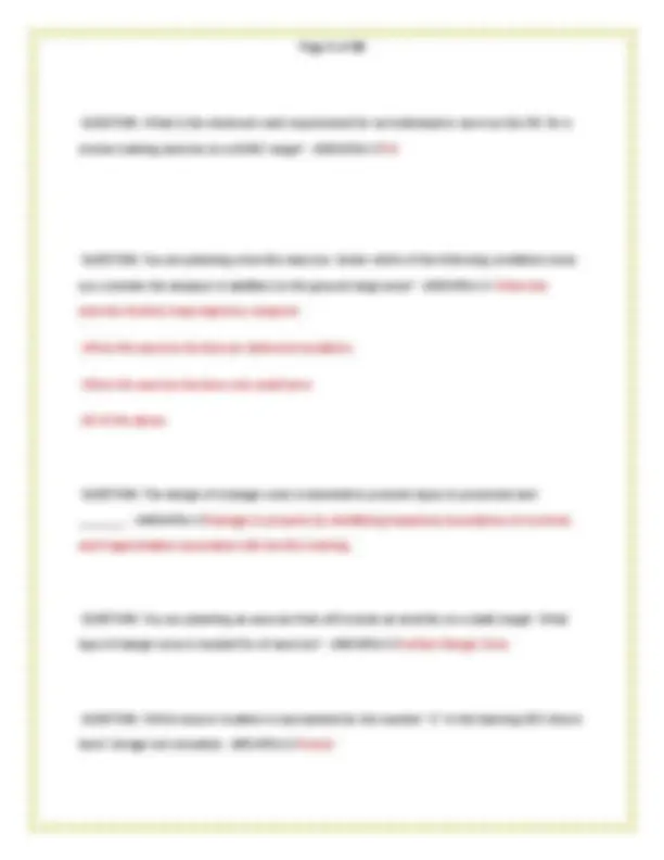 RANGE SAFETY COURSE EXAM VERSION WITH COMPLETE 280 QUESTIONS AND WELL ...