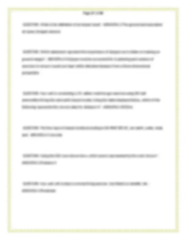 RANGE SAFETY COURSE EXAM VERSION WITH COMPLETE 280 QUESTIONS AND WELL ...