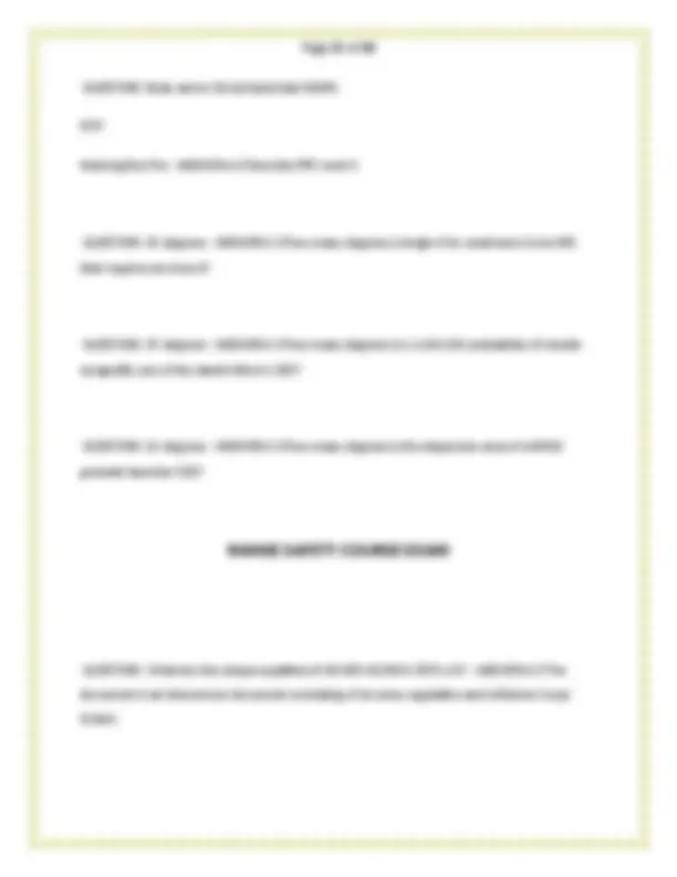 RANGE SAFETY COURSE EXAM VERSION WITH COMPLETE 280 QUESTIONS AND WELL ...