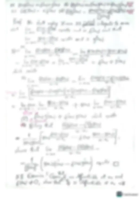 Mth 208 Real Analysis | Summaries Mathematical Analysis | Docsity