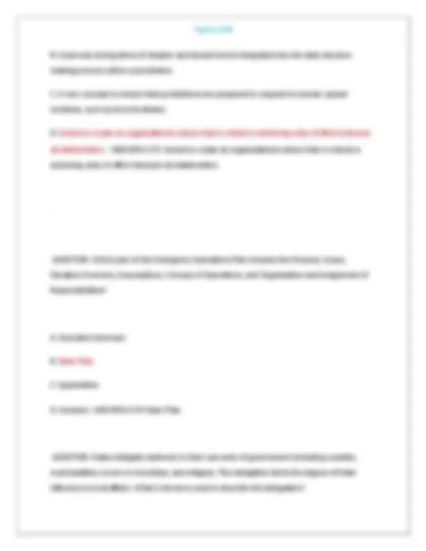 FUNDAMENTALS OF EMERGENCY MANAGEMENT (FEMA) IS-230E EXAM ALL WITH 300 ...