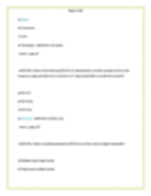 SANS SEC401 MODULE EXAM VERSION WITH COMPLETE 300 QUESTIONS AND WELL ...