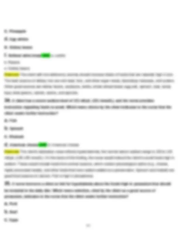 Module 7 HESI/Saunders Basic Care and Comfort | Exams Nursing | Docsity