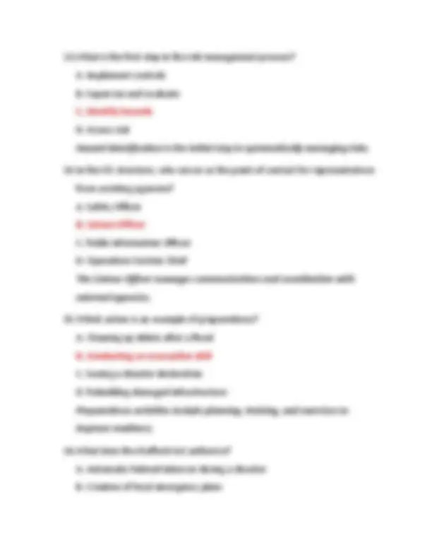 EMERGENCY PREPAREDNESS RESPONSE COURSE (EPRC) - EXECUTIVE AND COMMANDER ...