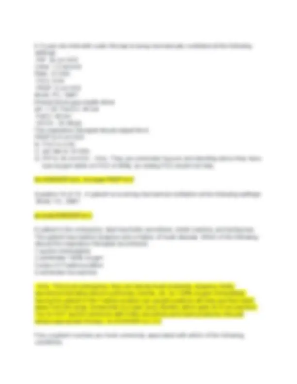 NBRC EXAM, Part I EXAM QUESTIONS ACCURATE AND VERIFIED ACTUAL EXAM ...