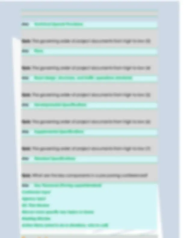 FDOT ASPHALT PAVING LEVEL 2 EXAM ACTUAL EXAM QUESTIONS WITH DETAILED ...