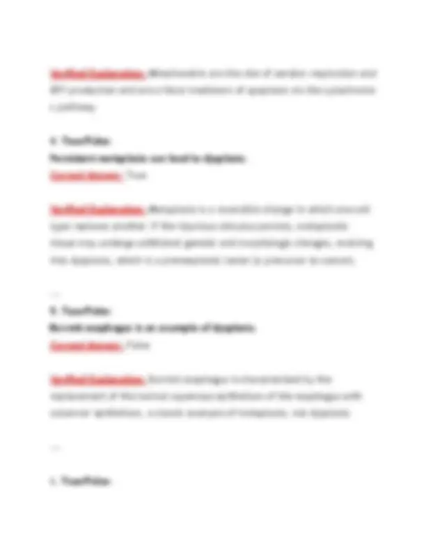 BIOD 331 / NURS 231 Pathophysiology – Module 1 Exam & Study Guide ...