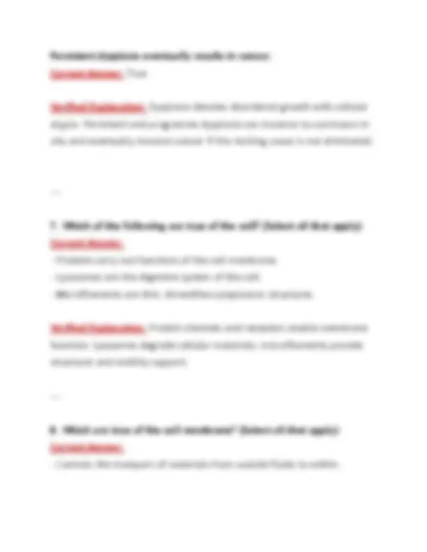 BIOD 331 / NURS 231 Pathophysiology – Module 1 Exam & Study Guide ...