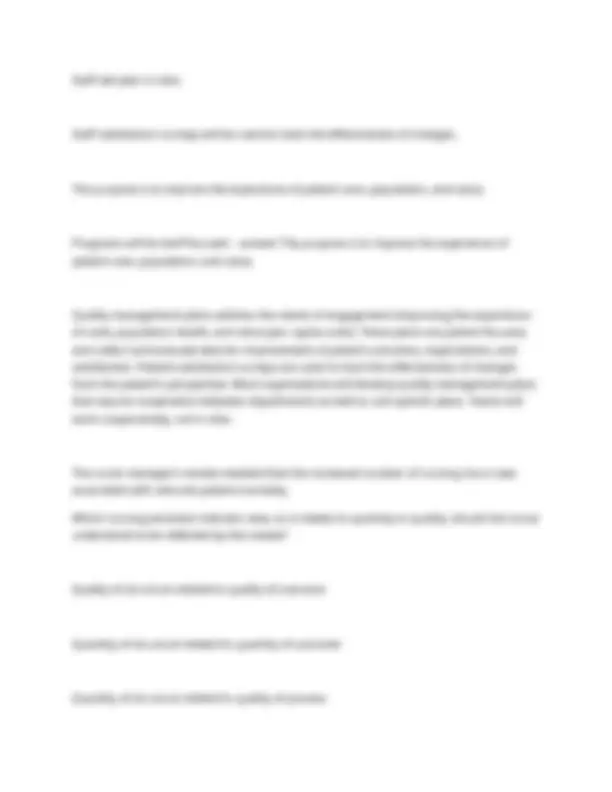 Quality Improvement Practice Questions Exam And Complete Answers ...