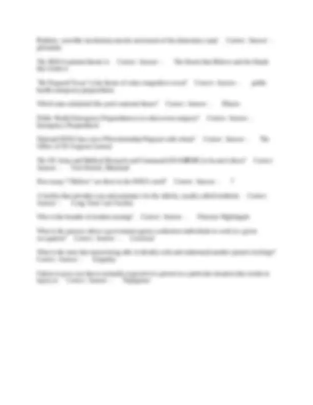 HOSA Bowl Study Guide: Q&A for Health Science Students | Exams Public ...