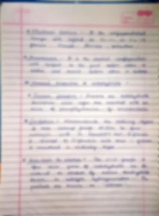 Carbohydrates notes hand written. | Study notes Chemistry | Docsity