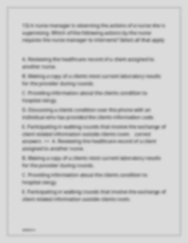 ATI NURSING LEADERSHIP AND MANAGEMENT EXAM WITH CORRECT ANSWERS 2025 ...