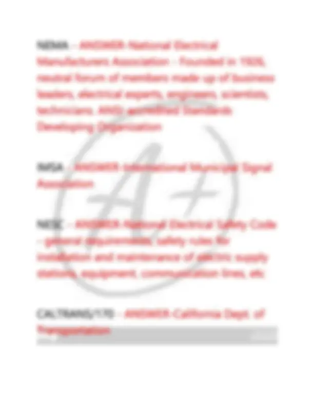 Imsa traffic signal technician 1 questions and answers 2025.pdf | Exams ...