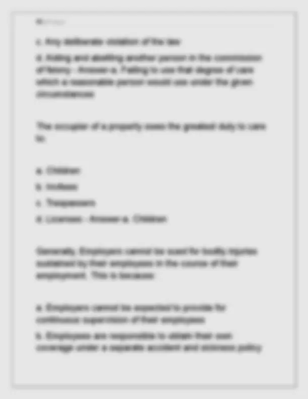 Insurance Fundamentals: Practice Exam Questions 2025 | Exams Insurance ...
