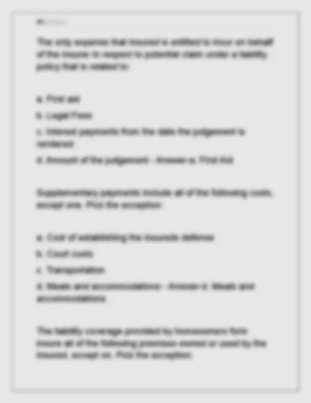 Insurance Fundamentals: Practice Exam Questions 2025 | Exams Insurance ...