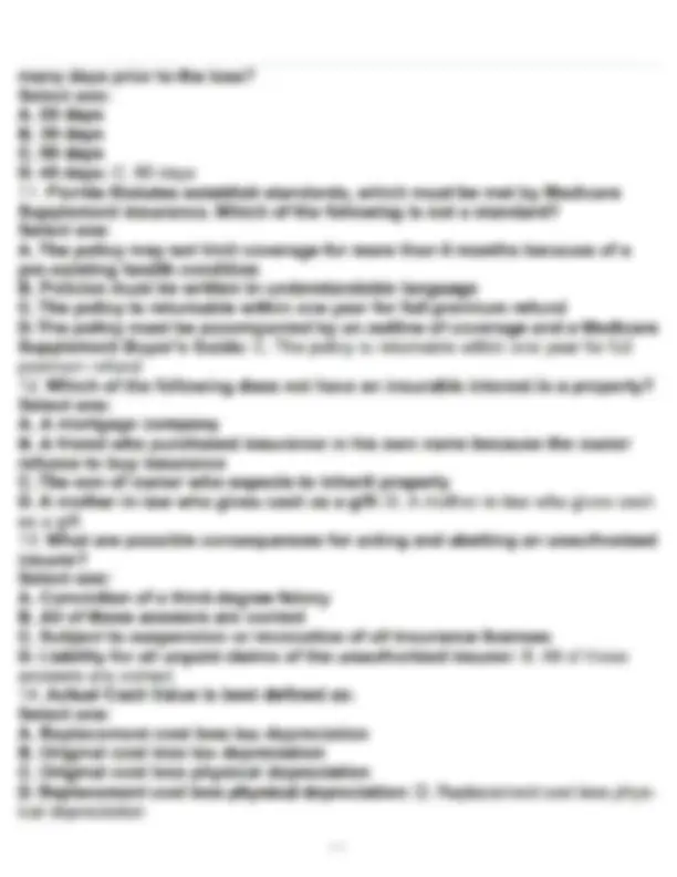 Florida 2-20 General Lines Agent Exam Study Guide Comprehensive ...