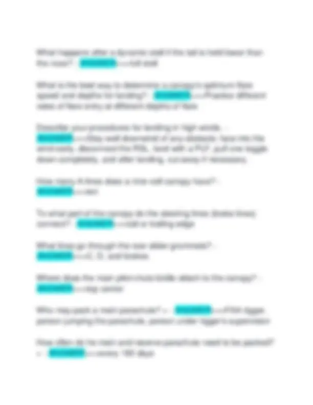 USPA A LICENSE WRITTEN TEST EXAM QUESTIONS WITH COMPLETE SOLUTIONS ...