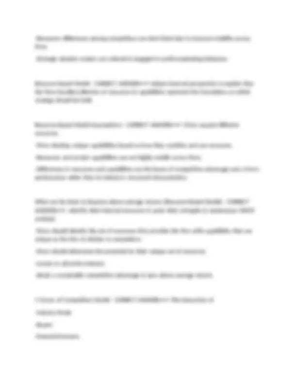 MAN 4720 EXAM 1 CH 1-3 QUESTIONS WITH CORRECT ANSWERS | Exams Nursing | Docsity