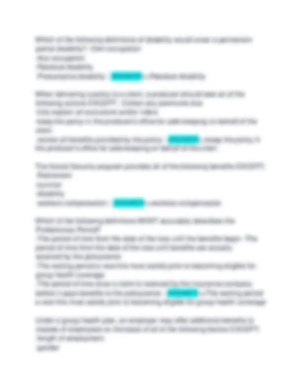 Health Insurance Florida 2 40 Practice Exam 2025 2026 With Questions