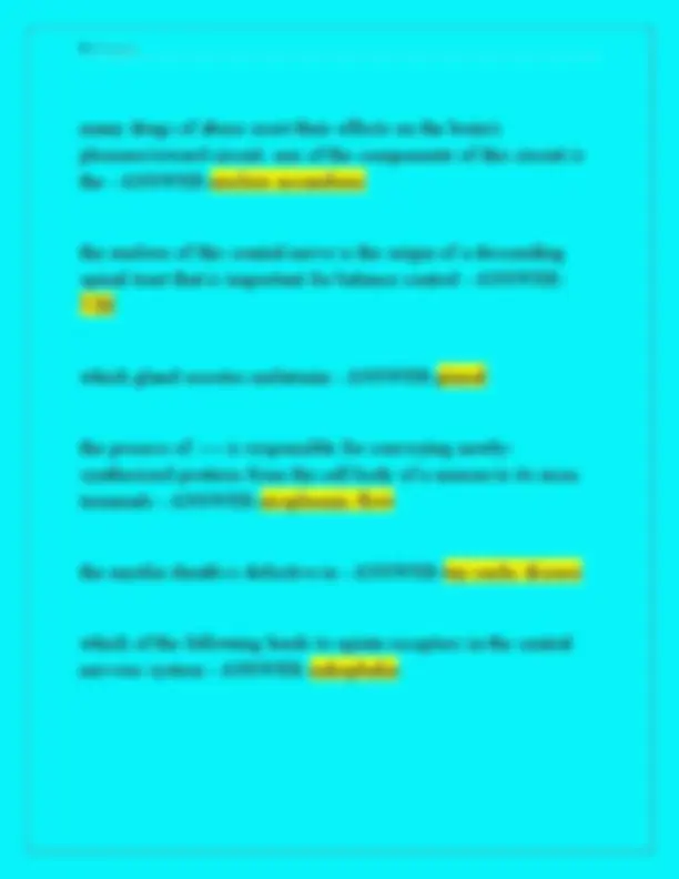 Bio 203 Purdue Exam 2 Newest 2025 Complete All 50 Questions And Correct