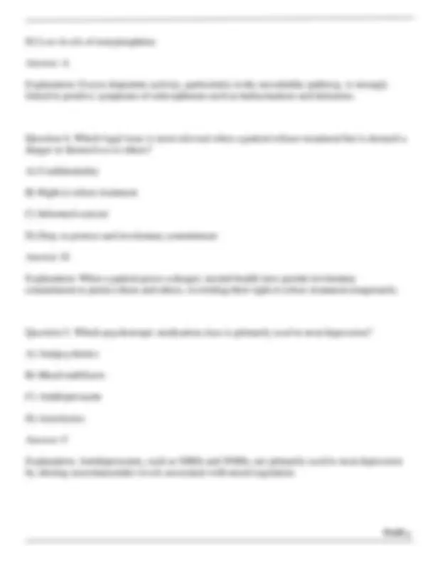 Accredited Test Bank Solution For Essentials of Psychiatric Mental ...