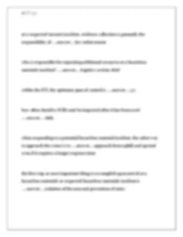 TCFP & GFD Hazmat Awareness/Ops Exam Bank: 500 Expert-Verified ...