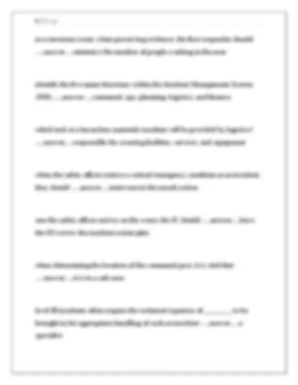 TCFP & GFD Hazmat Awareness/Ops Exam Bank: 500 Expert-Verified ...