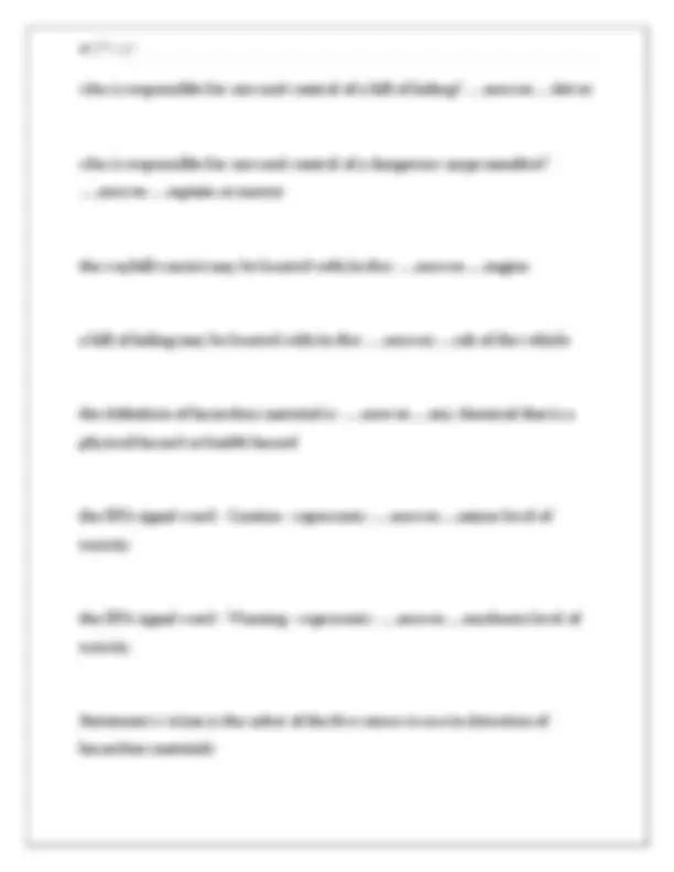 TCFP & GFD Hazmat Awareness/Ops Exam Bank: 500 Expert-Verified ...