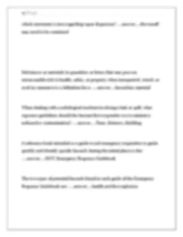 TCFP & GFD Hazmat Awareness/Ops Exam Bank: 500 Expert-Verified ...