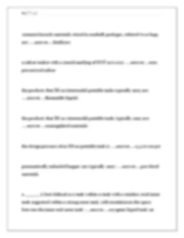 TCFP & GFD Hazmat Awareness/Ops Exam Bank: 500 Expert-Verified ...