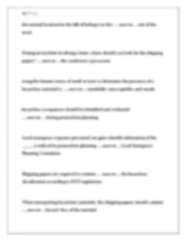 TCFP & GFD Hazmat Awareness/Ops Exam Bank: 500 Expert-Verified ...