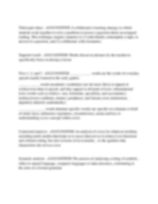 Key Language Arts Terms and Definitions: ILTS 207 Exam Prep | Exams ...