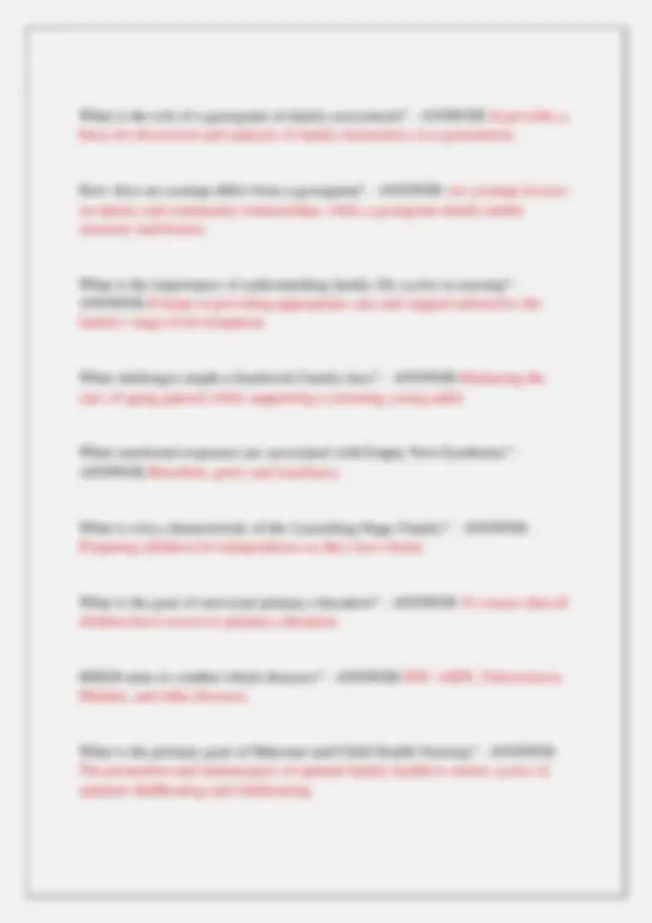 MATERNL AND CHILD HEALTH NURSING FINAL EXAM WITH REAL QUESTIONS AND WELL VERIFIED ANSWER | Exams ...