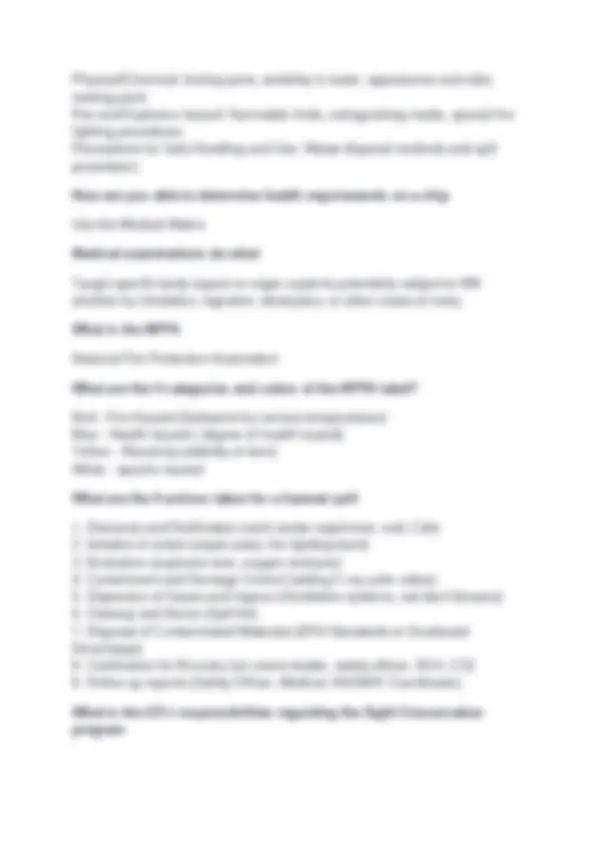 NAVOSH PART 2 QUESTIONS Study set with 100% verified/polished solutions ...