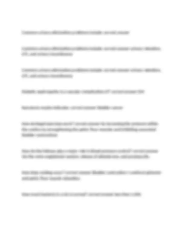 Renal Exam Questions with Accurate Answers | Exams Nursing | Docsity