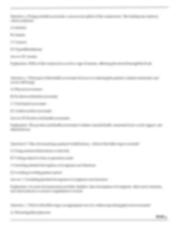 Health & Physical Assessment Test Bank: Nursing Exam Prep | Exams ...
