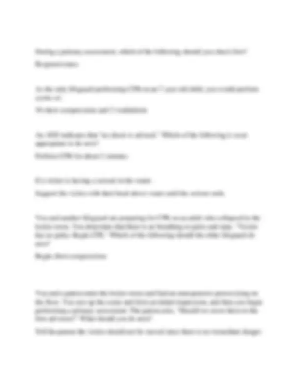 American Red Cross--Lifeguarding Study Guide 2025-2026. QUESTIONS WITH ...