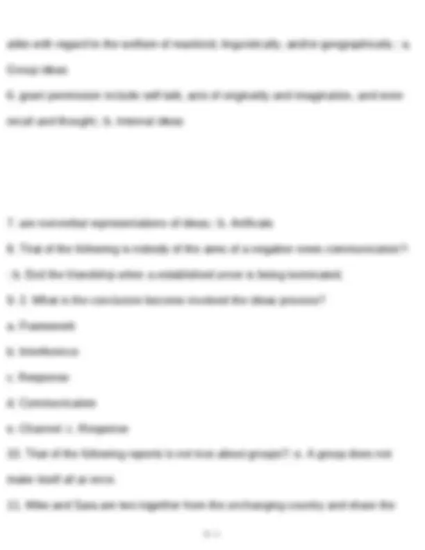 GEB 3213 Test 3 Hayes FSU tested questions with revised correct answers ...