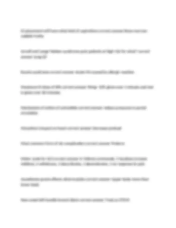 CEN Practice Questions with Accurate Answers | Exams Nursing | Docsity