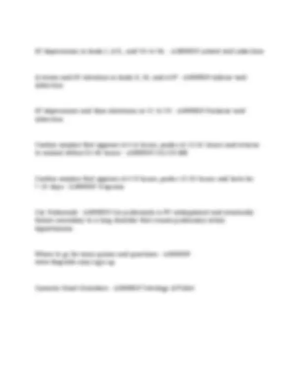 Cardiology Pearls 1 Exam Questions With Correct Answers | Exams ...
