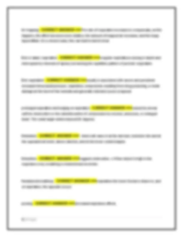 Respiratory Assessment: Lung Sounds and Breathing Patterns | Exams Nursing | Docsity