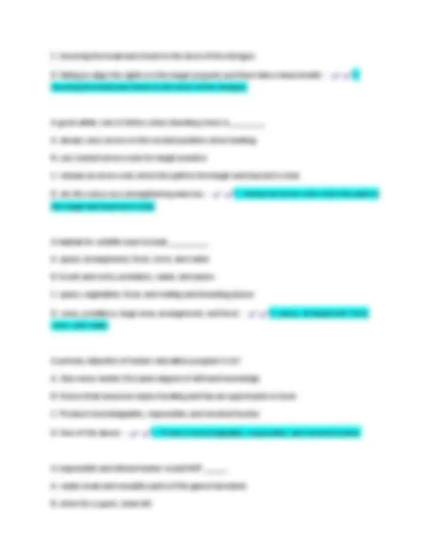 Hunter's ED Chapter Review Exercises question and answers /already pass ...