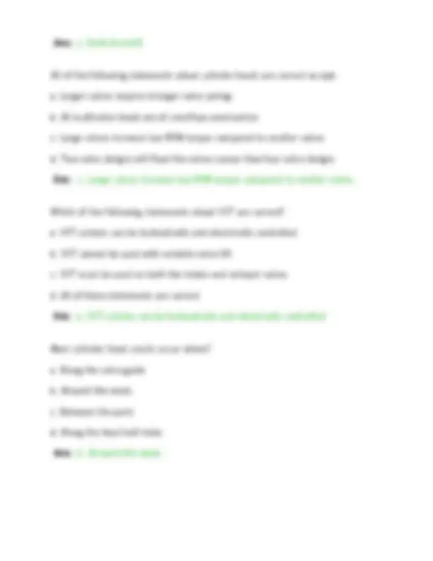 ENGINE REPAIR Actual Exam Questions with 100% Correct Answers Latest ...