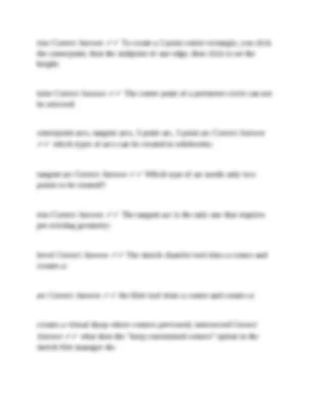 CSWA solidworks certification exam Questions with Correct Answers ...