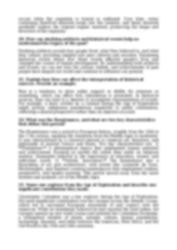 Questions and answers, Fossils, Paleontology, Renaissance and Historical Sources: An Overv ...